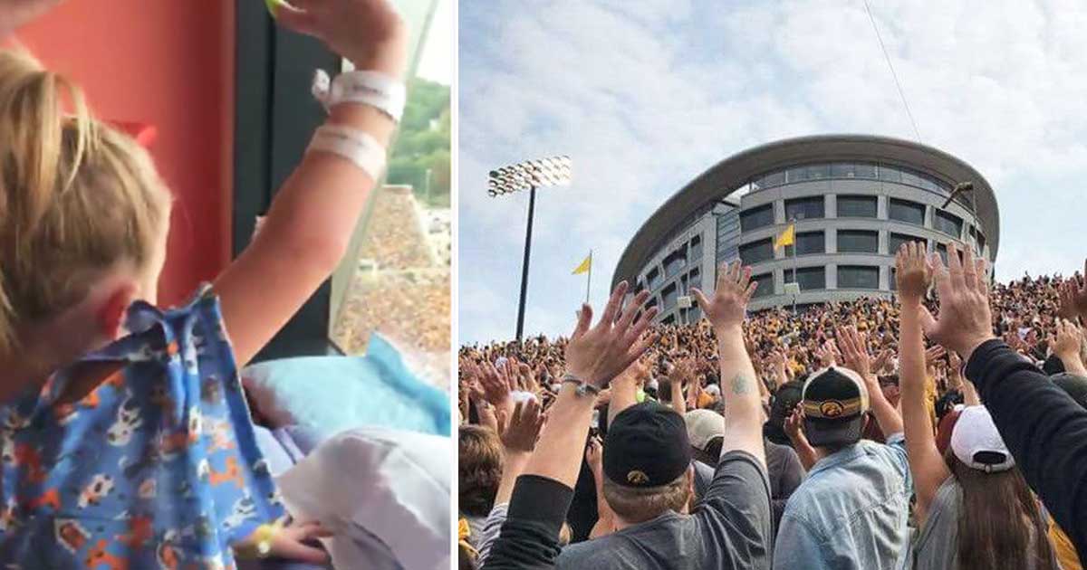 Entire Football Stadium Wave to Sick Kids in Children’s Hospital Next ...