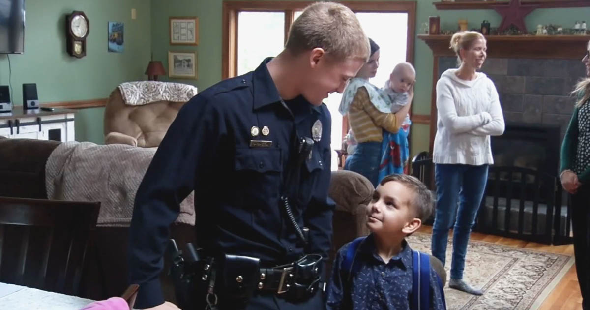 Police Officers Escort Little Boy To Final Chemo Treatment | FaithPot