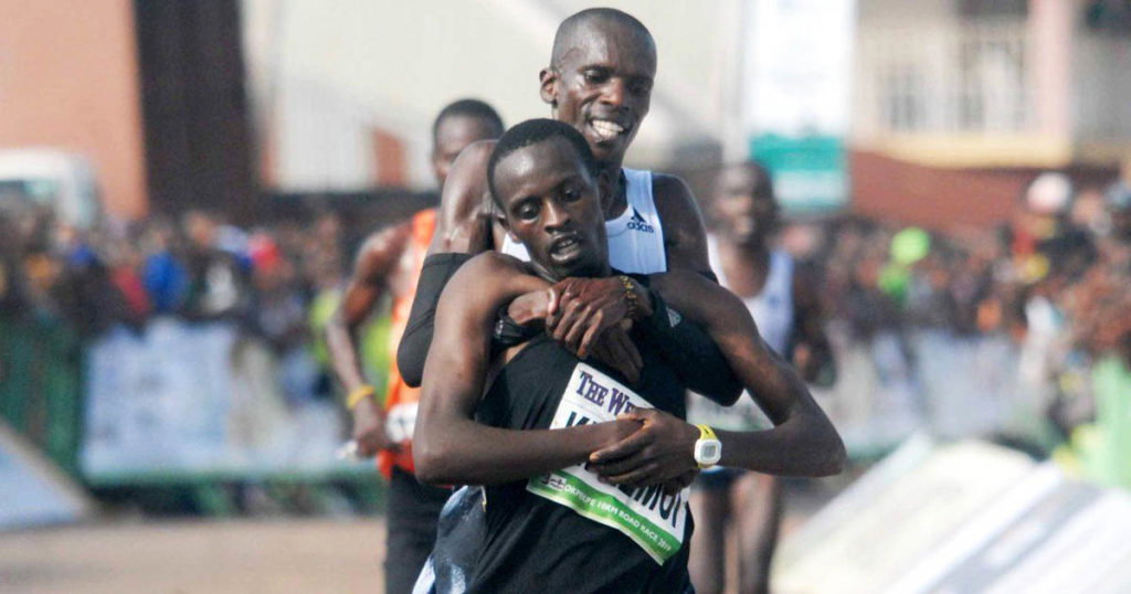 Kenyan Runner Gives Up Win To Help Collapsed Competitor