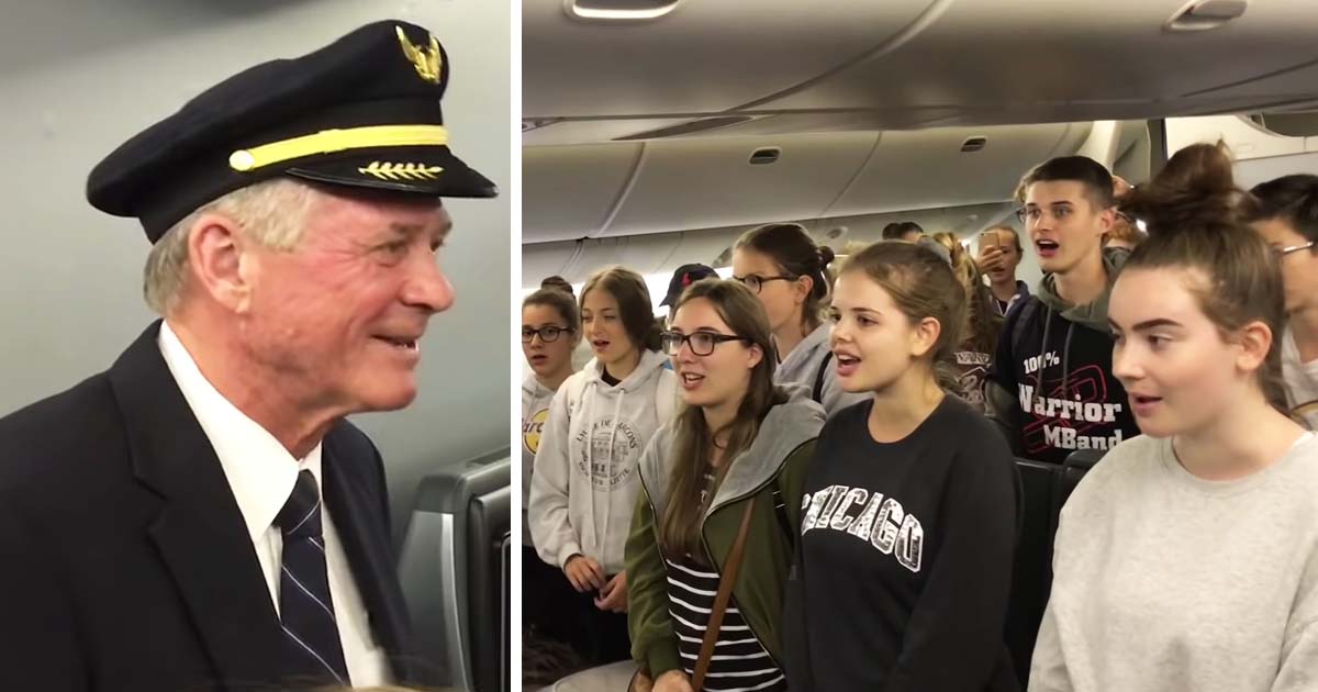 Student Choir Gives Flight Captain A Beautiful Send-Off With Impromptu ...