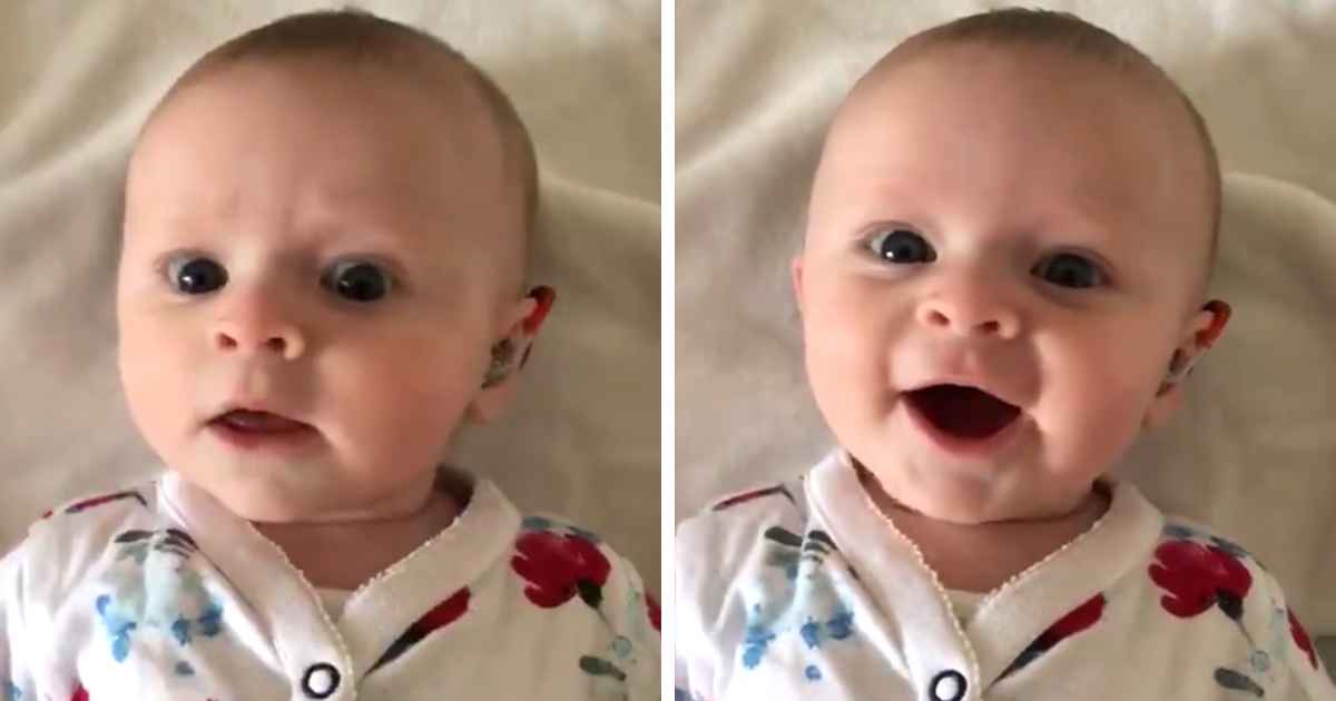 Baby Hears Mom's Voice For The First Time With Her New Hearing Aids