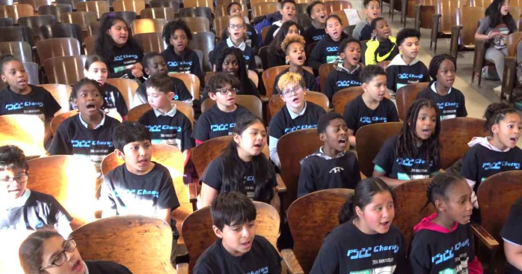 PS22 Choir Choir Sings 'A World Of Peace' On 75th Anniversary Of ...