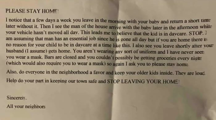 911 Dispatcher Gets Nasty Note From Nosy Neighbor, Her Graceful ...