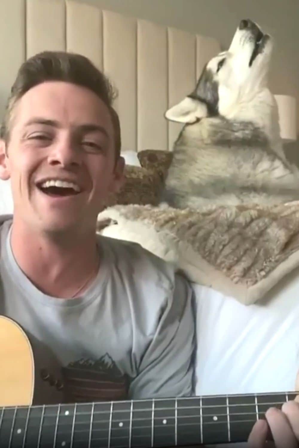 Hospital Worker Sings 'Lean On Me' With A Little Help From His Husky ...