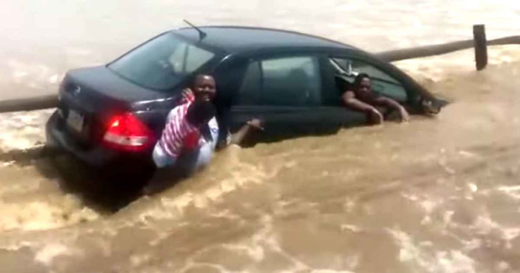 Man Jumps Into Action To Save Family Of 4 From Floodwaters | FaithPot