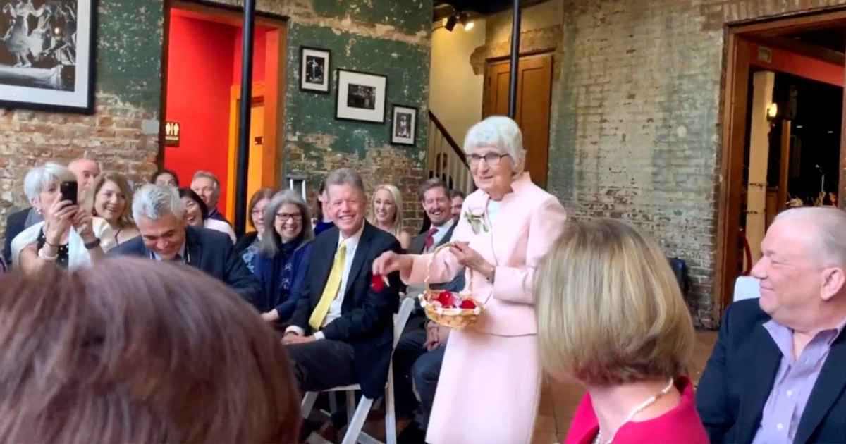 84 Year Old Flower Gran Steals Limelight At Granddaughters Wedding Faithpot