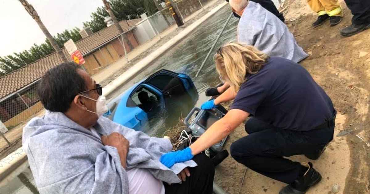 80-Year-Old Man Rescues Stranger Whose Crashed Into Canal | FaithPot