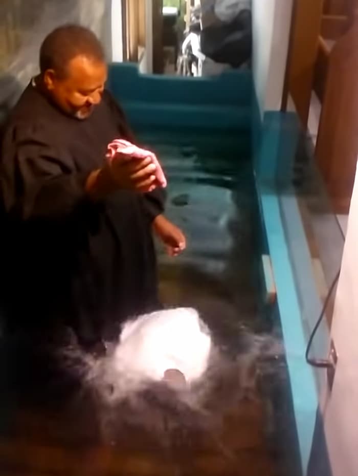 Kid Baptizes Himself After Getting Too Excited | FaithPot