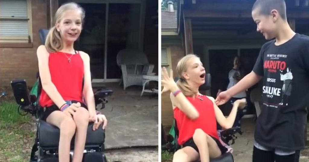 Girl With Cerebral Palsy Has Emotional Reunion With Best Friend After ...
