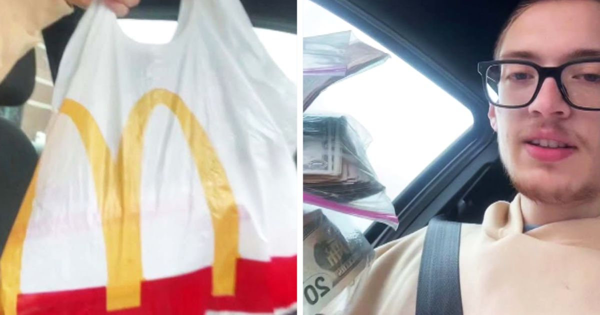 Man Places Order At McDonald's And Receives A Bag Filled With Money ...