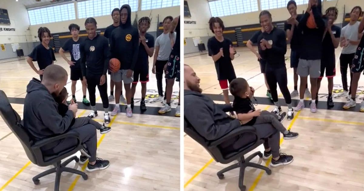 3-Year-Old Boy Shares An Exciting News With His Coach Dad's Team | FaithPot