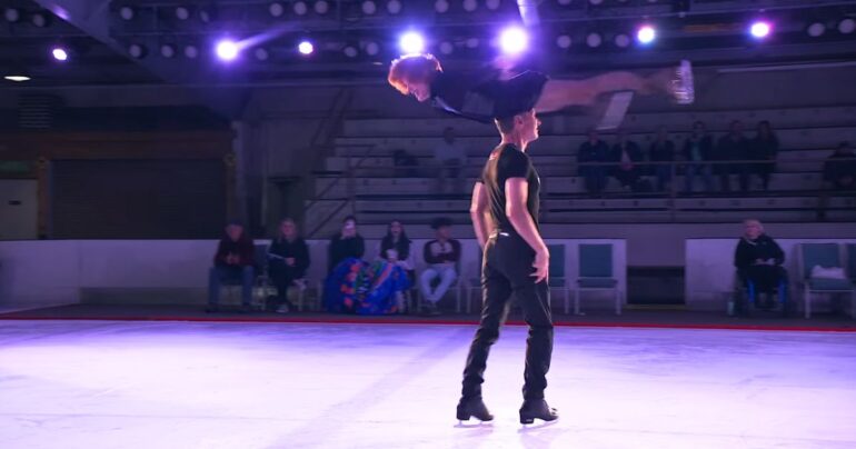 Two Skaters in their 60s Dazzle with a 'Mission Impossible' Routine ...