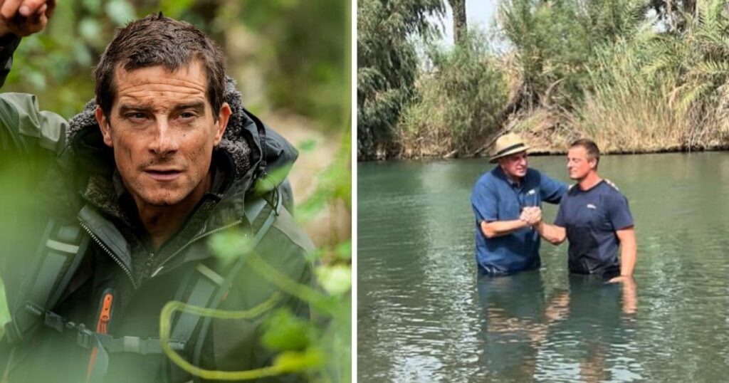 Bear Grylls Gets Baptized in Jordan River